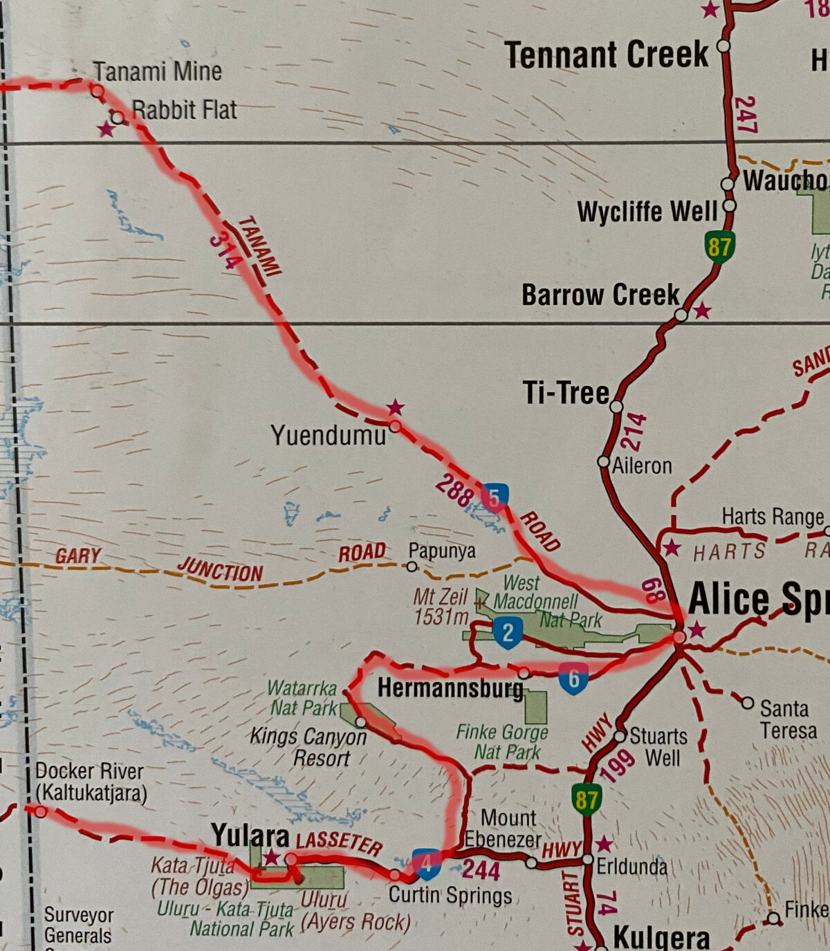 The Gunbarrel Highway by bicycle - Mark's Stuff